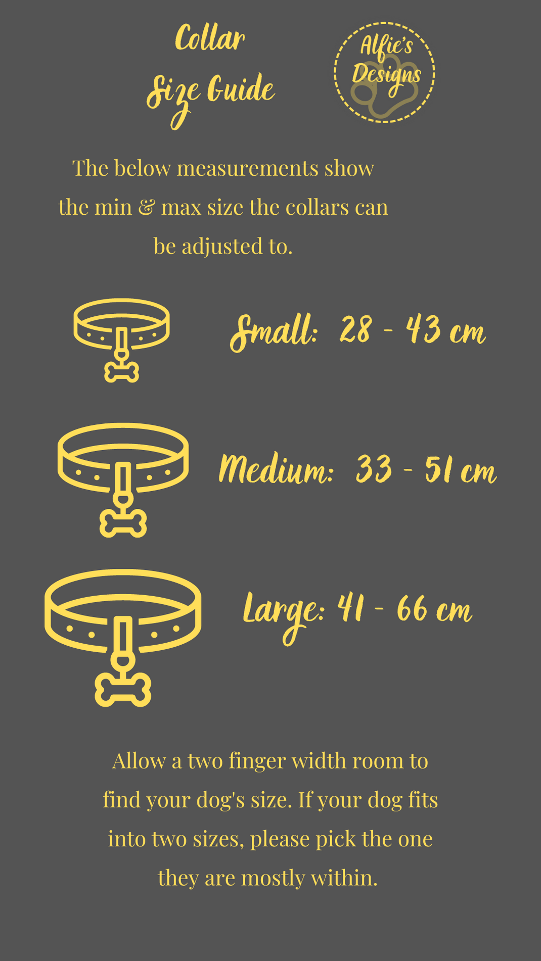 Size Guides – Alfie's Designs Store